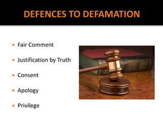Defences to defamation ppt | PPT