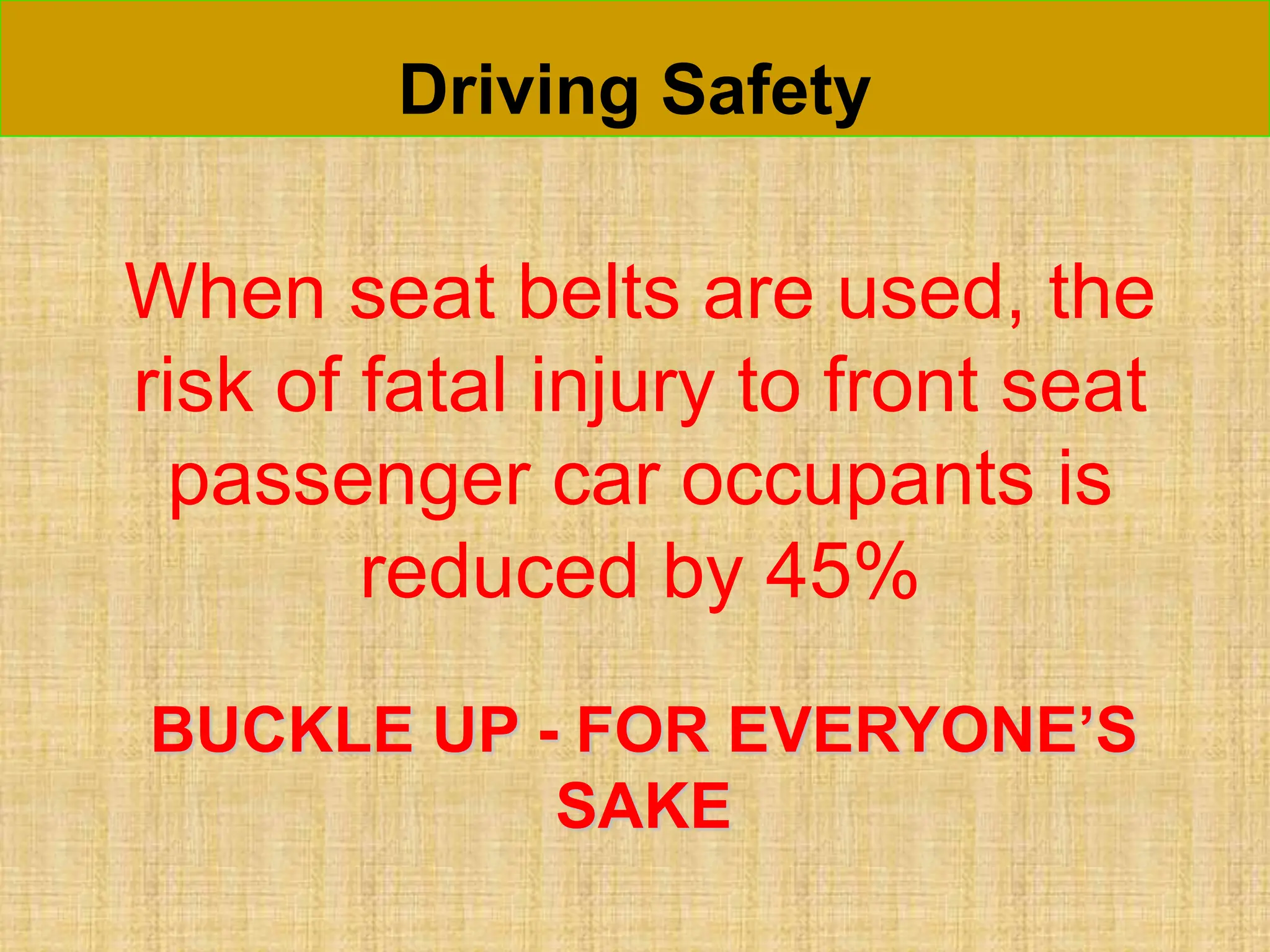 defencive driving while doing the driving | PPT