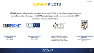 DEFeND Project Presentation - July 2018 | PDF