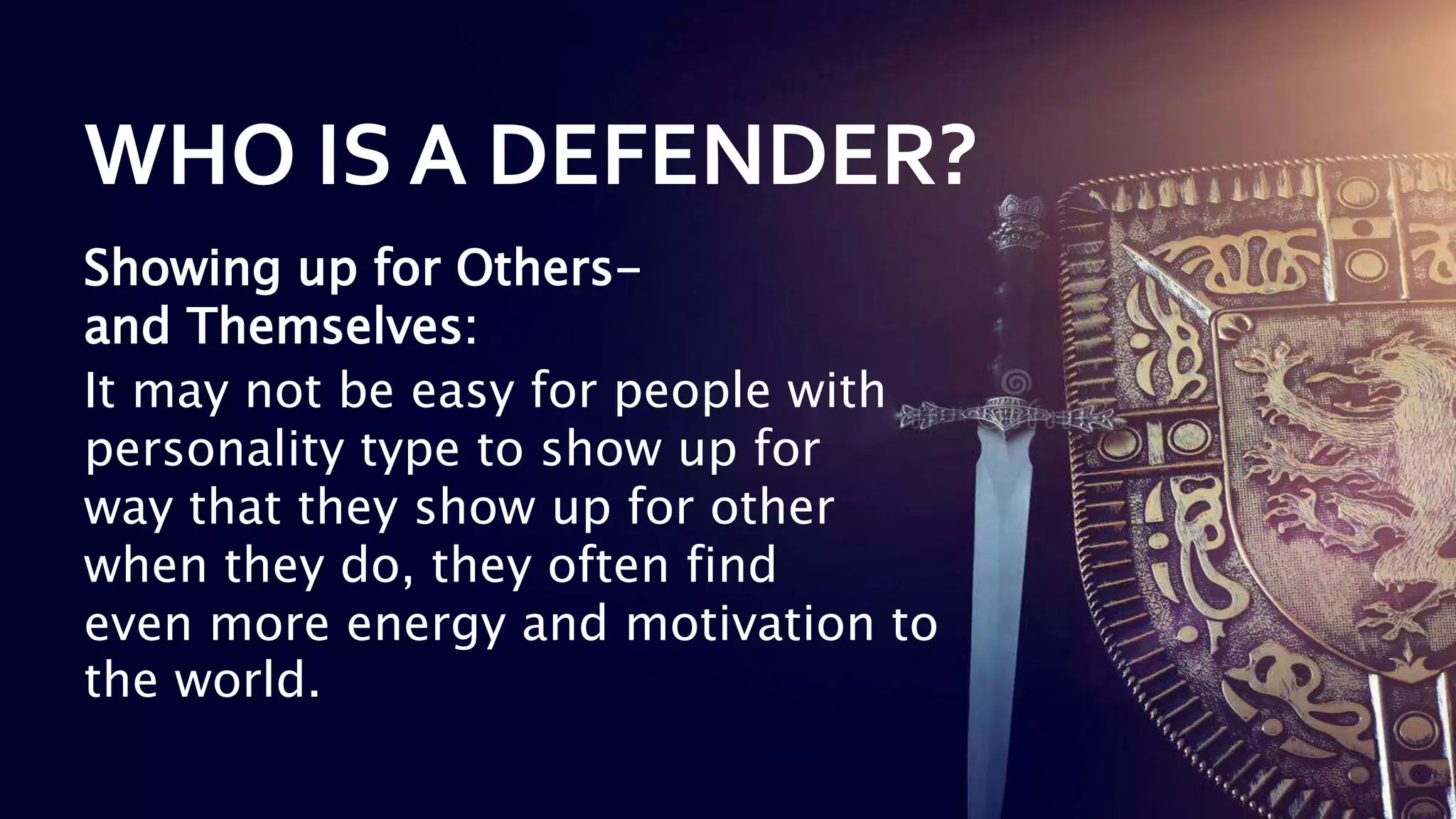 Defender-Personality type Report.pptx