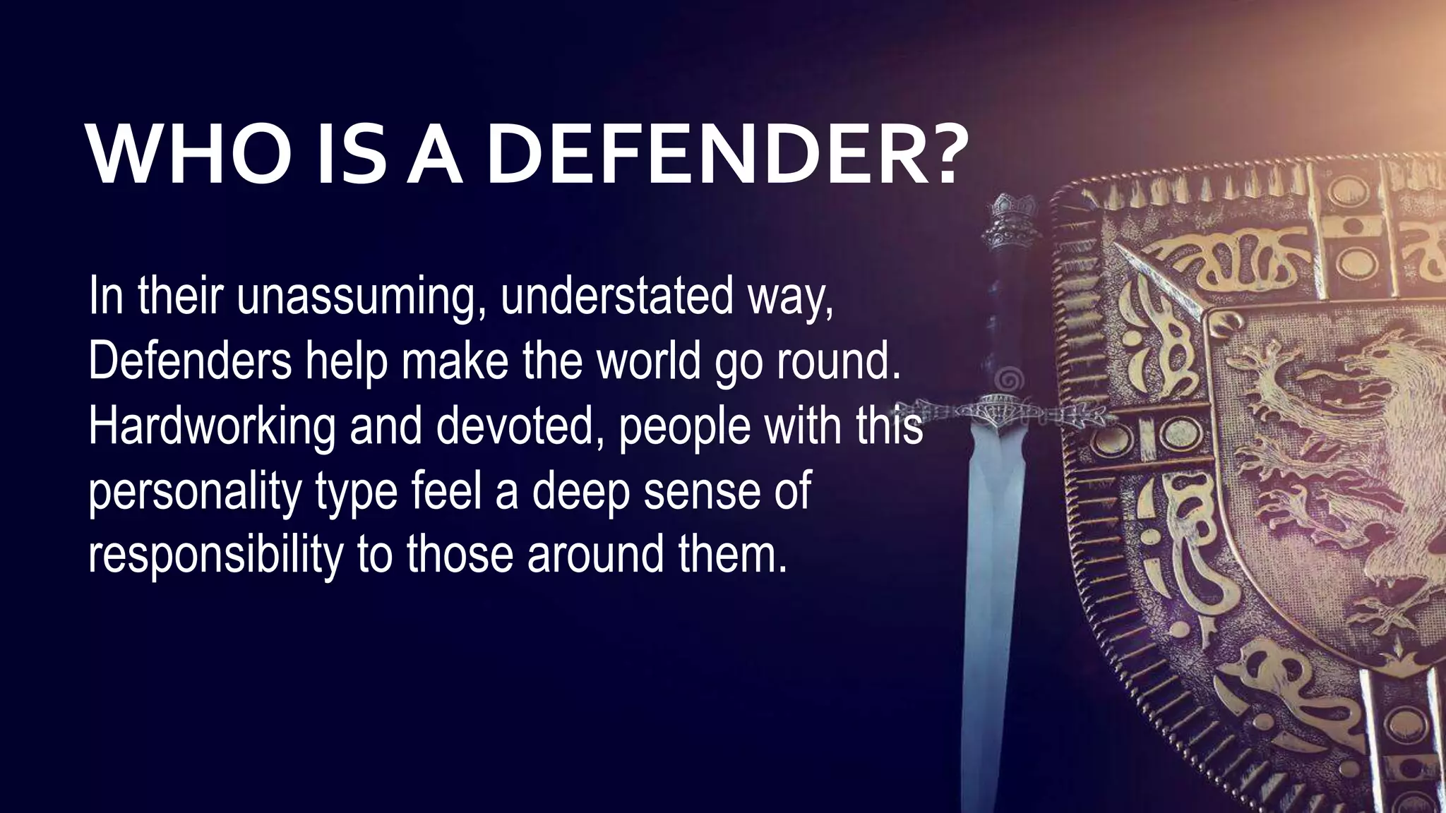 Defender-Personality type Report.pptx