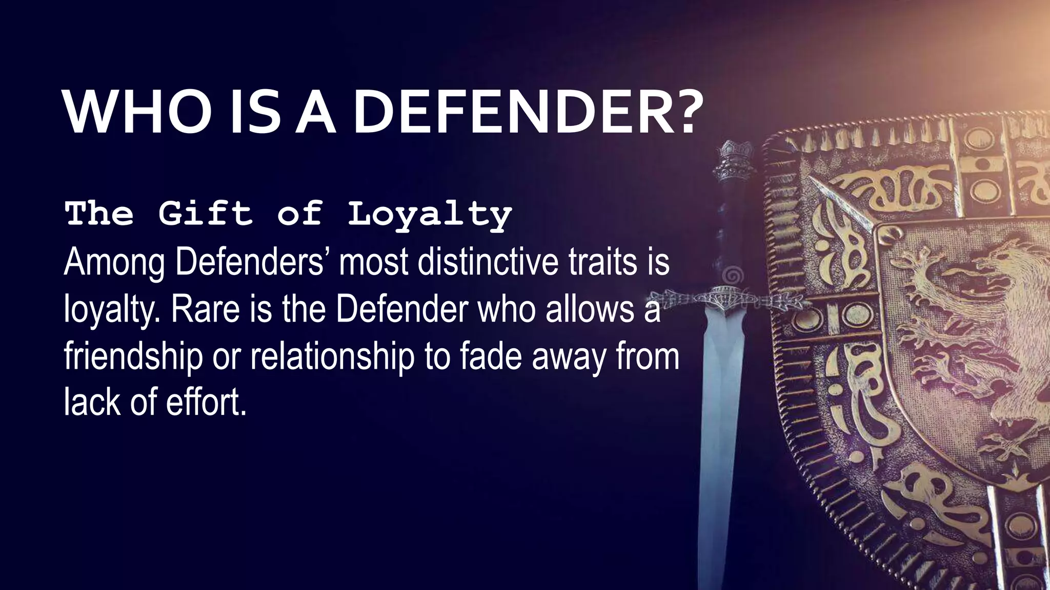 Defender-Personality type Report.pptx