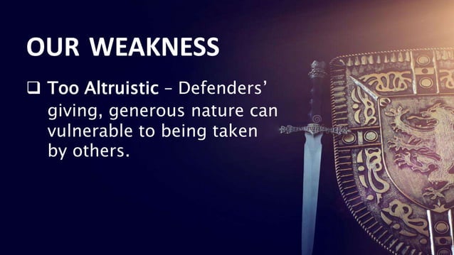 Defender-Personality type Report.pptx