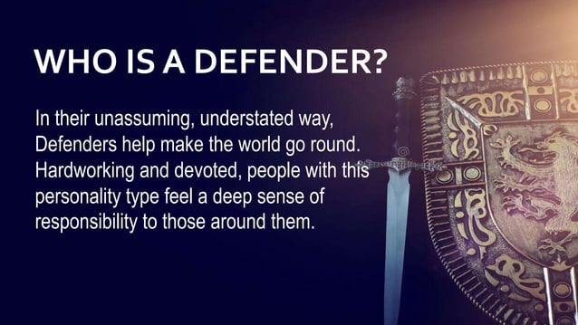 Defender-Personality type Report.pptx