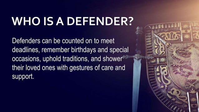 Defender-Personality type Report.pptx