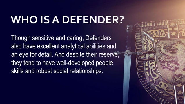 Defender-Personality type Report.pptx