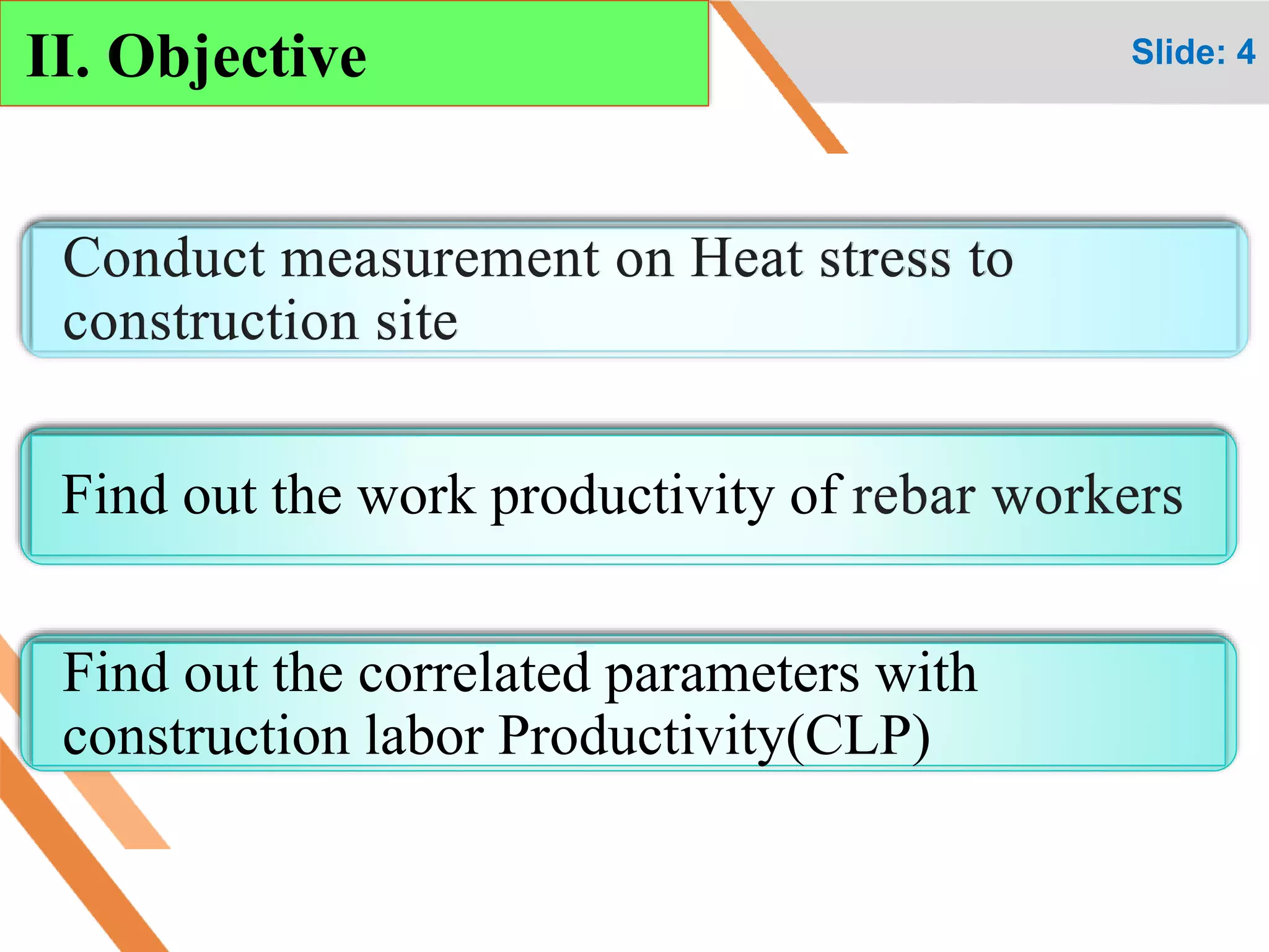 Investigate on the relation of Heat Stress to Construction Labor ...