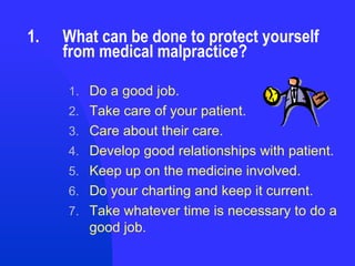 Defending Medical Malpractice | PPT