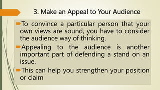 Defending a Stand on an Issue by Presenting.pptx