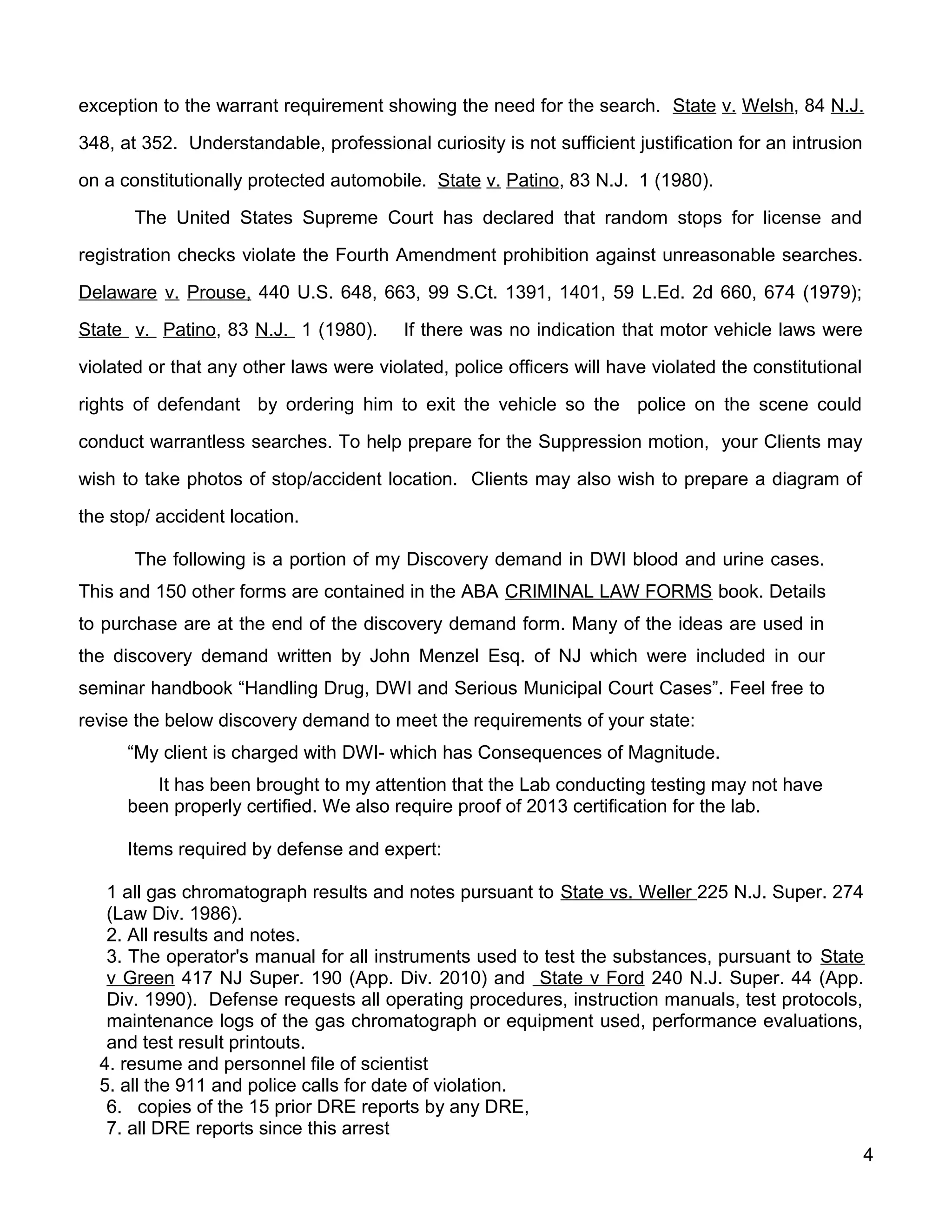 Defending dwi blood case aba | DOC