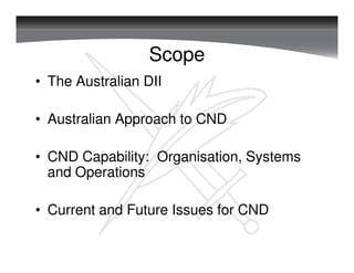 Defending the Defence Information Infrastructure: An Australian ...
