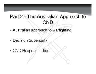 Defending the Defence Information Infrastructure: An Australian ...
