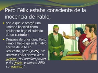 Defensa de Pablo ante félix y festo | PPTX