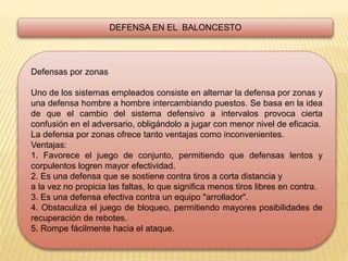 Defensa en el baloncesto | PPT