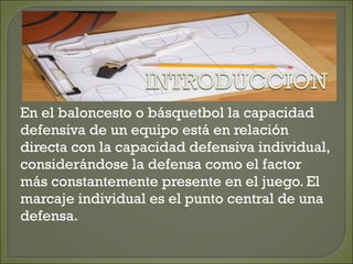 Defensa individual en el baloncesto | PPT