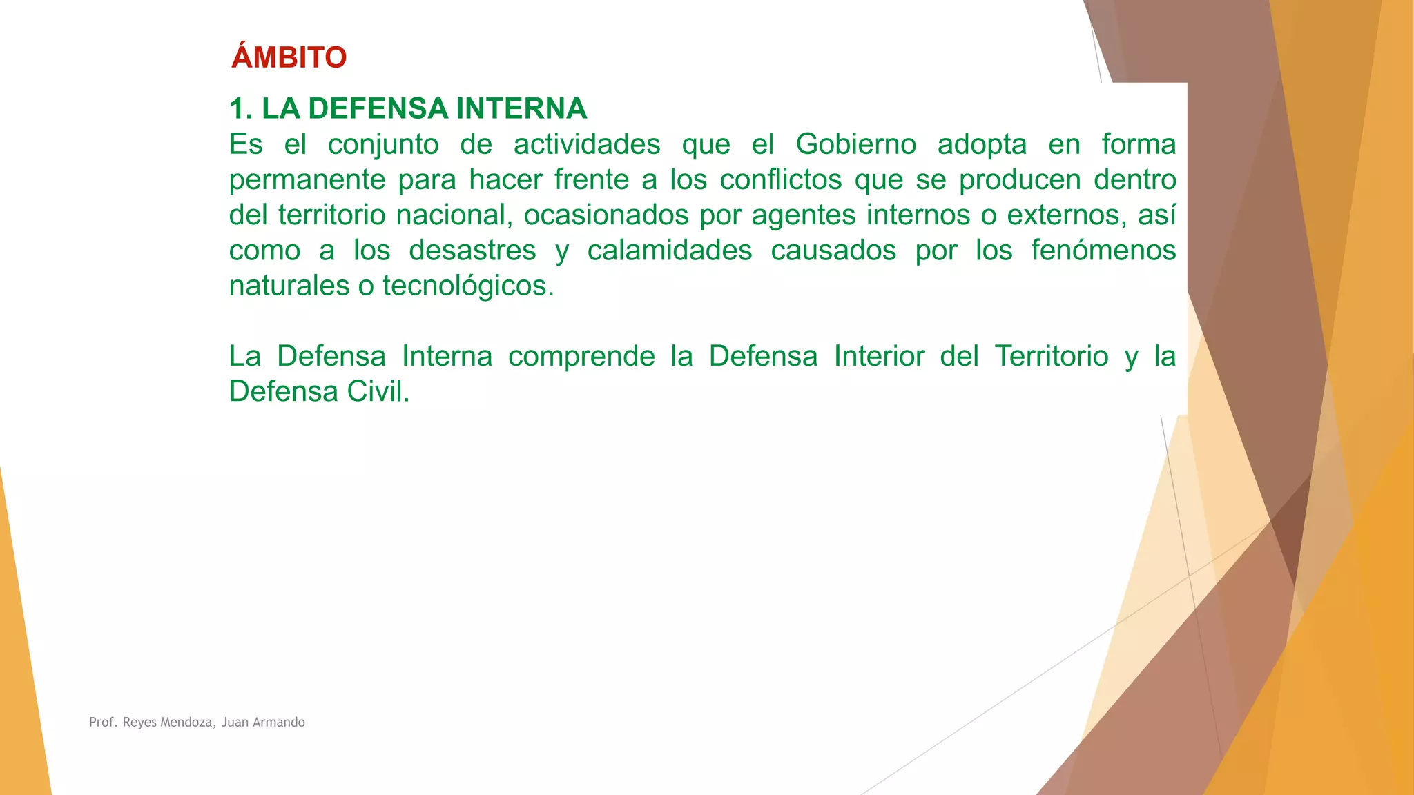 Defensa nacional | PPTX