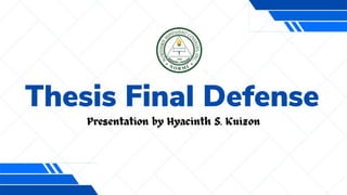 thesis final defense design very nice and | PPTX