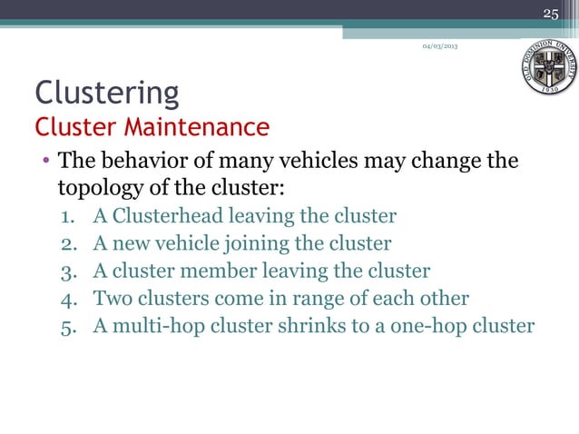 TDMA Slot Reservation in Cluster-Based VANETs | PPT | Computer ...