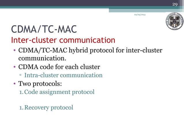 TDMA Slot Reservation in Cluster-Based VANETs | PPT | Computer Networking | Computing