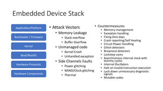 Defense-in-depth for embedded devices | PPTX