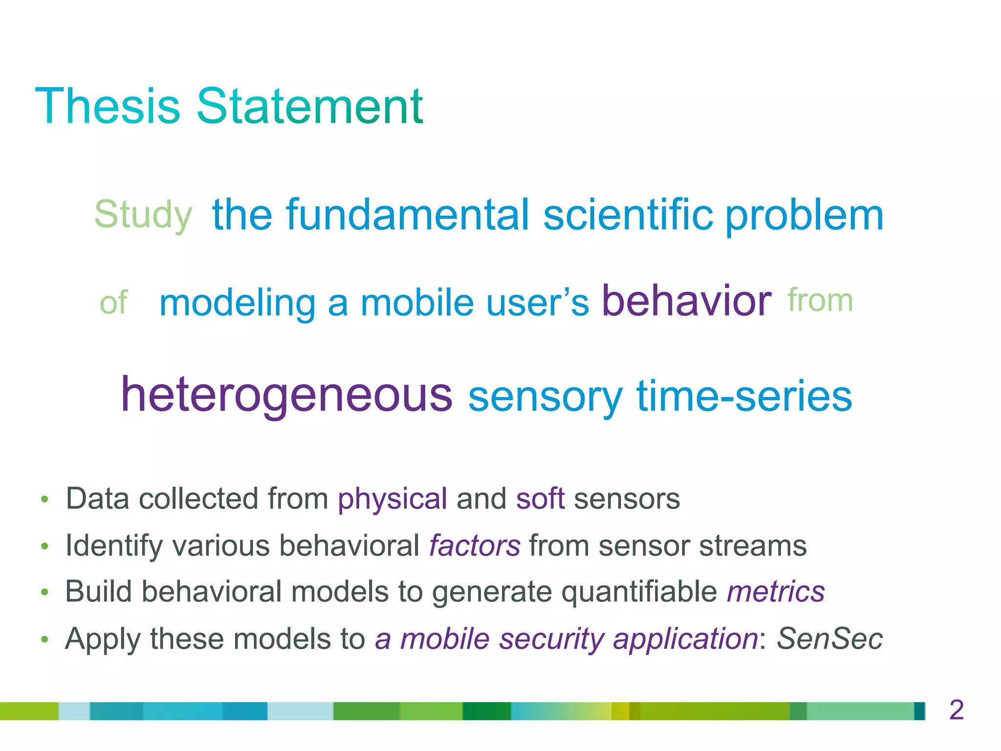 Behaviometrics: Behavior Modeling from Heterogeneous Sensory Time ...