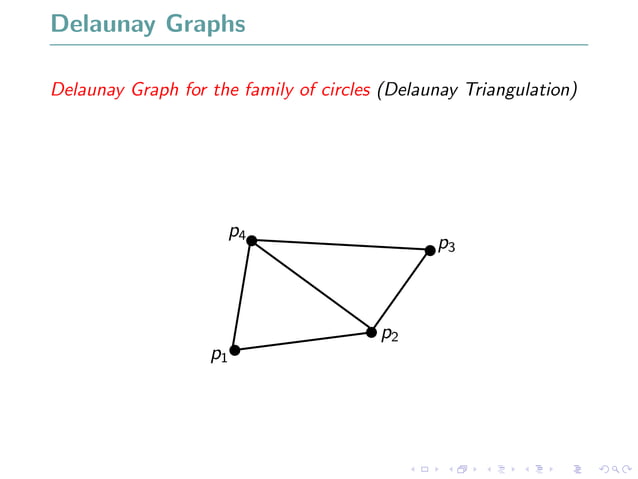 Delaunay Graphs For Various Geometric Objects | PPT