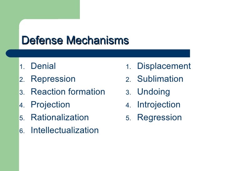 Defense Mechanisms