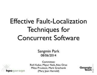 Effective Fault-Localization Techniques for Concurrent Software | PPT