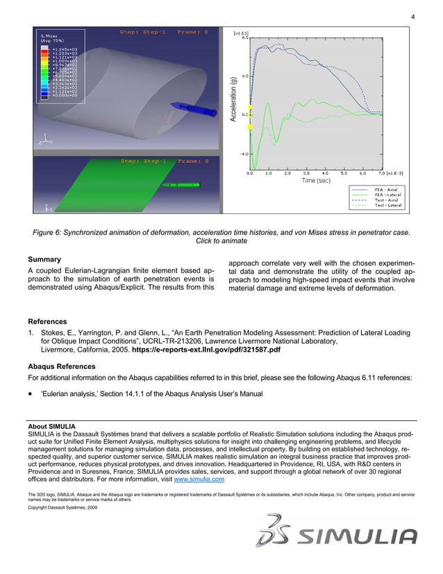 Earth Penetration Simulation using Coupled Eulerian-Lagrangian Analysis | PDF | Geology | Science