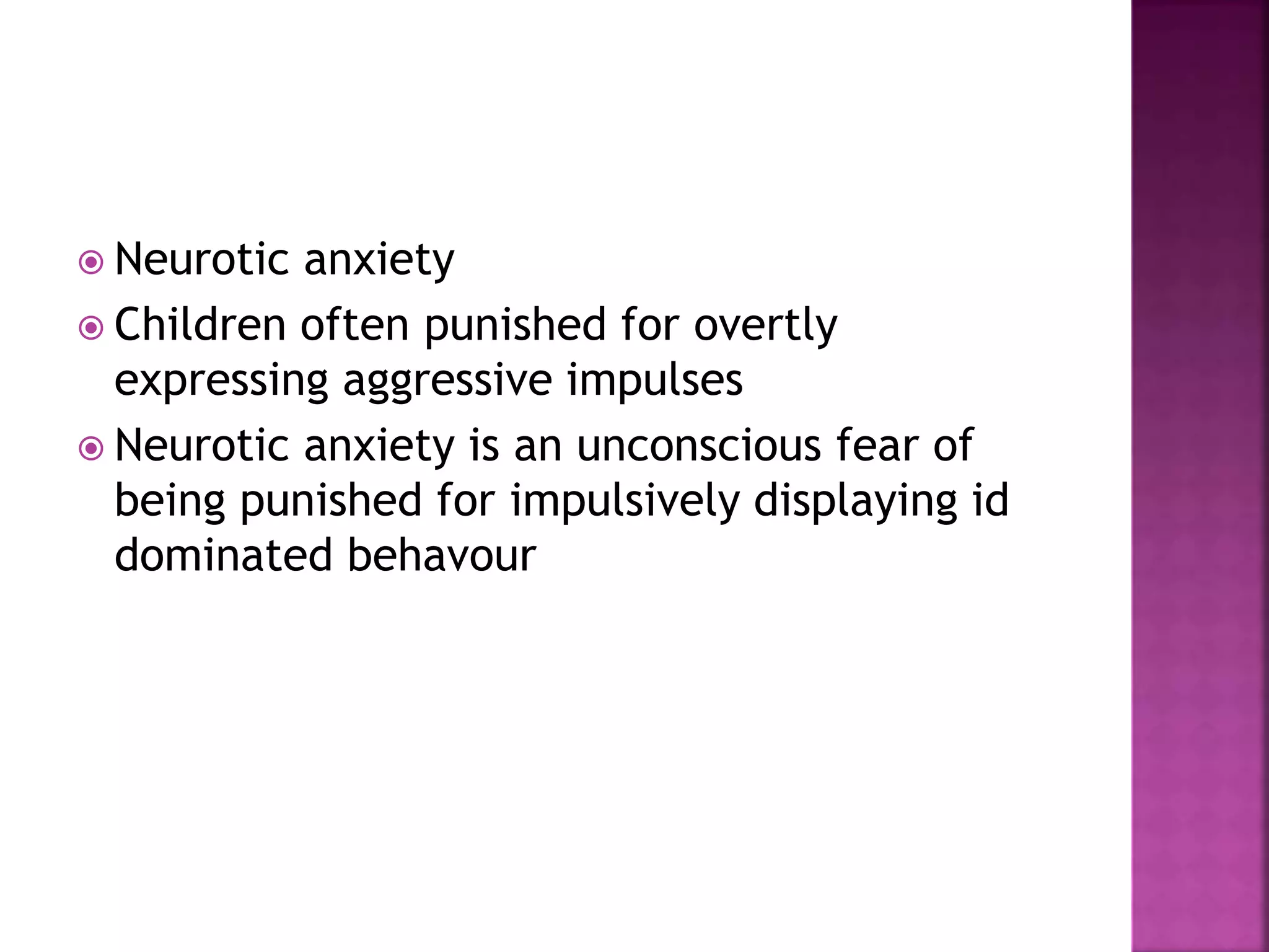 Anxiety: A threat to the Ego-Sigmund Freud | PPTX