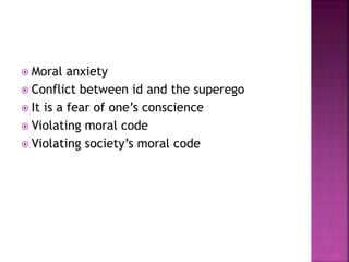 Anxiety: A threat to the Ego-Sigmund Freud | PPTX