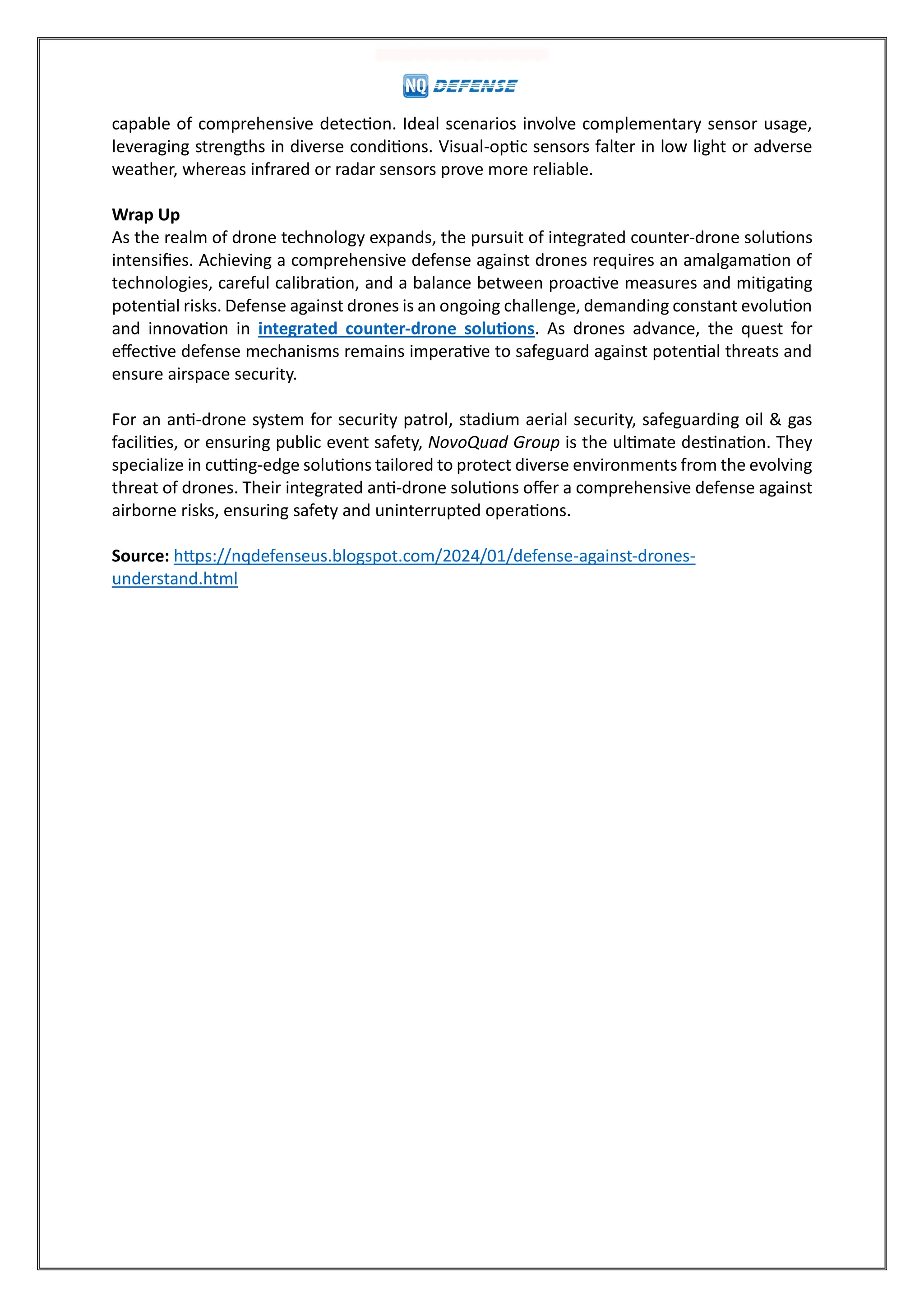 Defense against Drones- Understand Challenges and Solutions.pdf