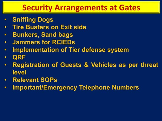 Public Awareness on Defense Against IEDs (Improvised Explosive Devices ...