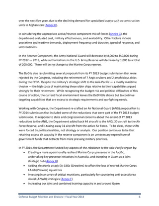 Defense Budget Priorities and Choices FY 14 PB | PDF