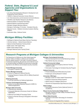 Defense Cluster Macomb County, Detroit Region | PDF