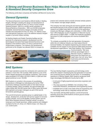 Defense Cluster Macomb County, Detroit Region | PDF