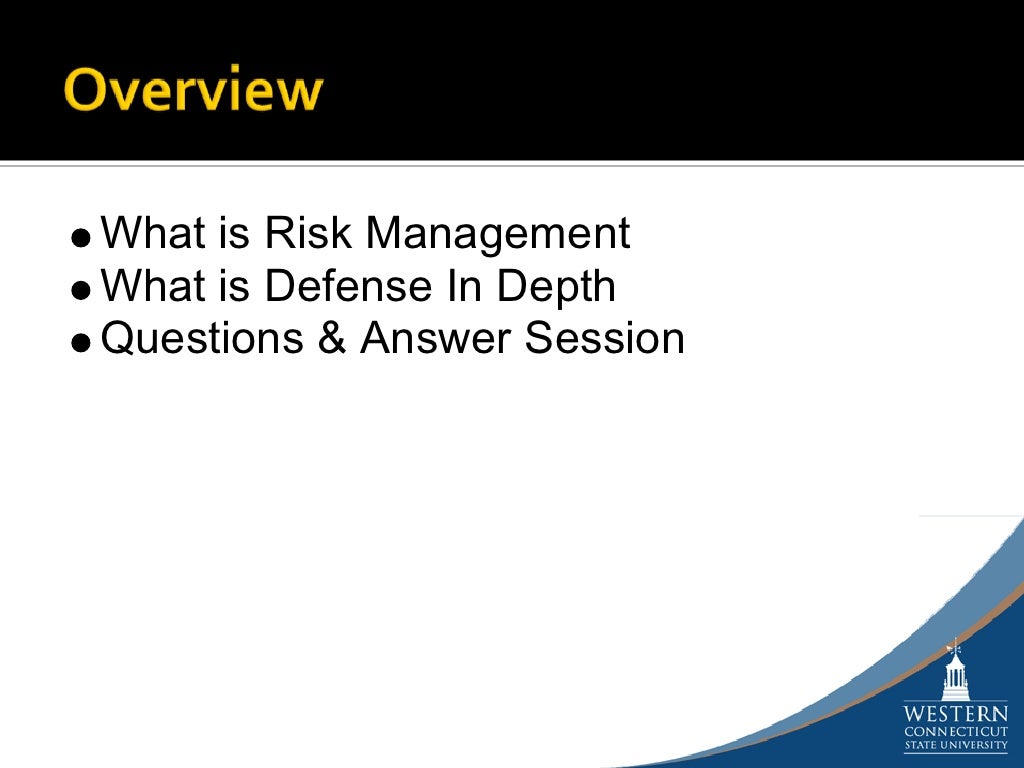 Defense In Depth Using NIST 800-30