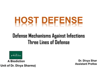 Host Defense: Defense Mechanism against Microorganisms | PDF