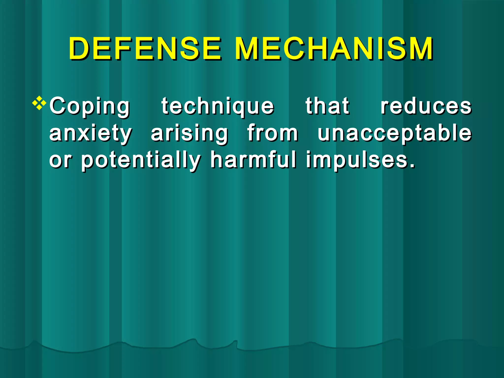Defense mechanism | PPT