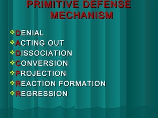 Defense mechanism | PPT