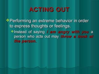 Defense mechanism | PPT