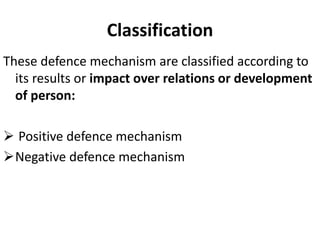 Defense mechanism | PPTX