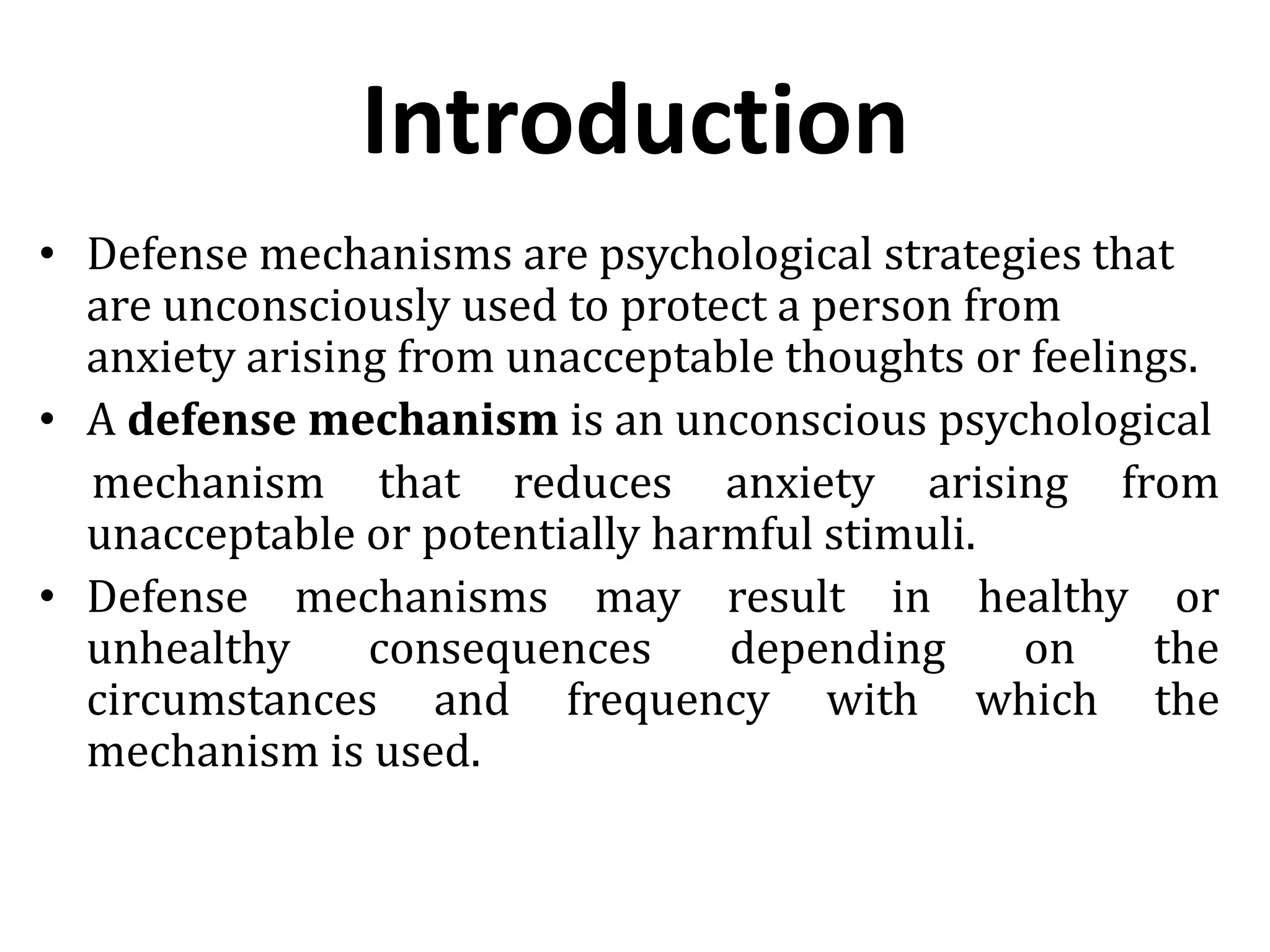 Defense mechanism | PPTX