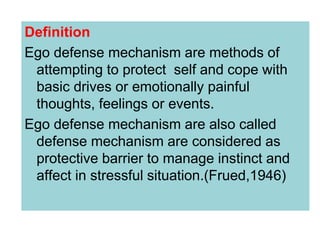 Defense mechanism | PPT