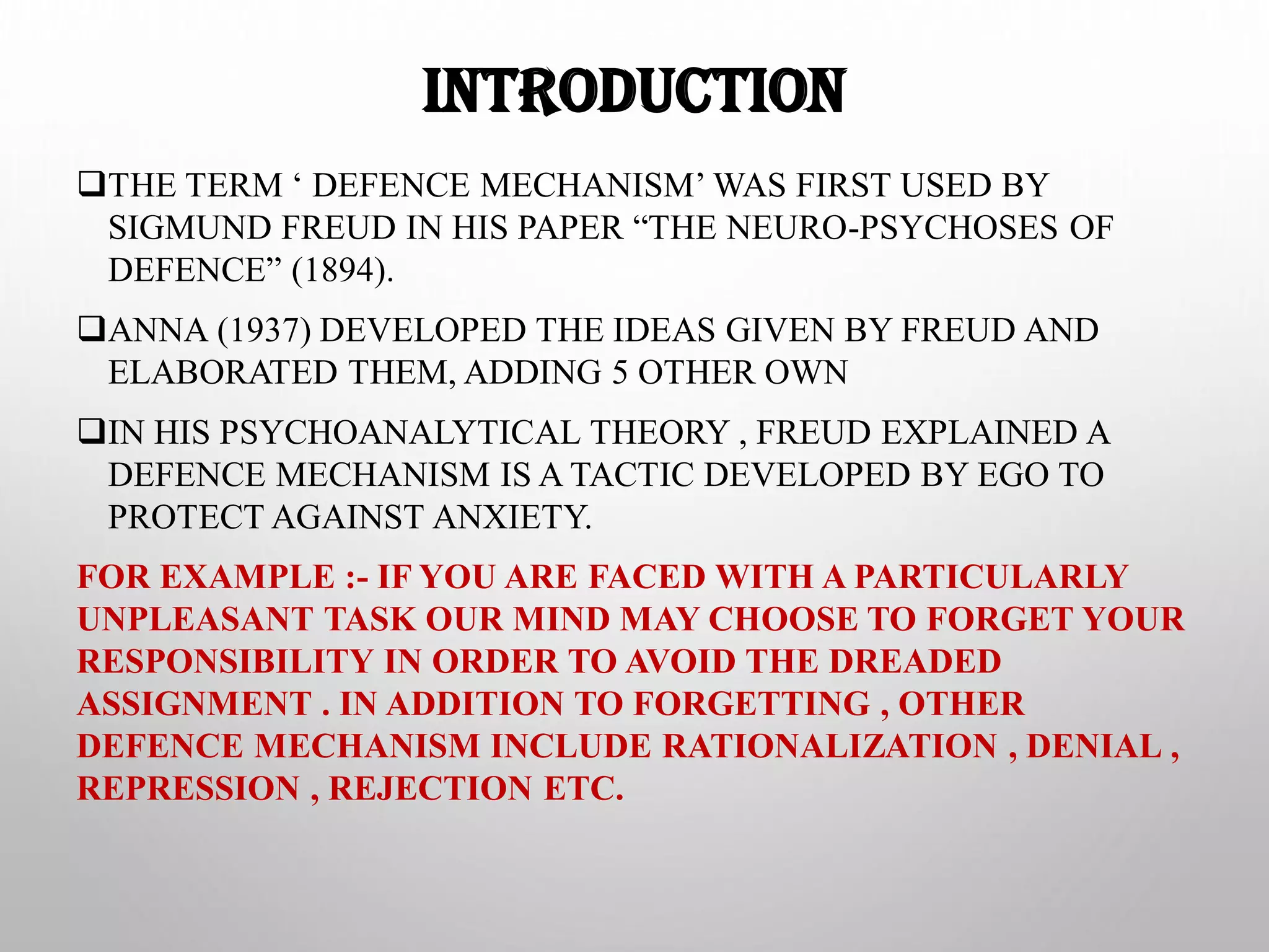 Defense mechanism | PDF