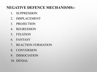 Defense mechanism | PPT