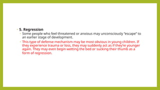 DEFENSE MECHANISM Psychiatric Nursing Lesson | PPTX