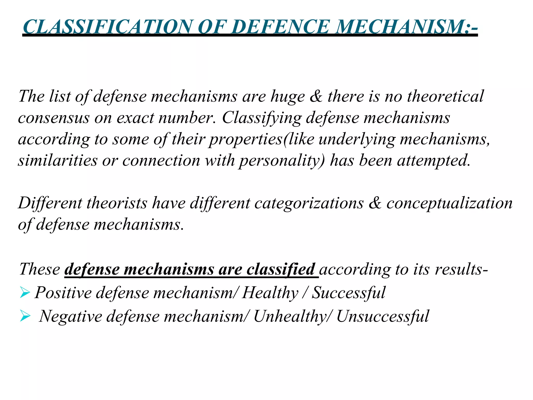 Defense mechanism final by Ritika soni | PPTX