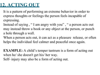 Defense mechanism final by Ritika soni | PPT