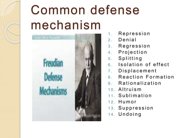 Defense mechanism | PPT